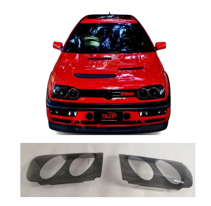 Jetta 3 carbon headlight shield set – Exotic Auto Accessories