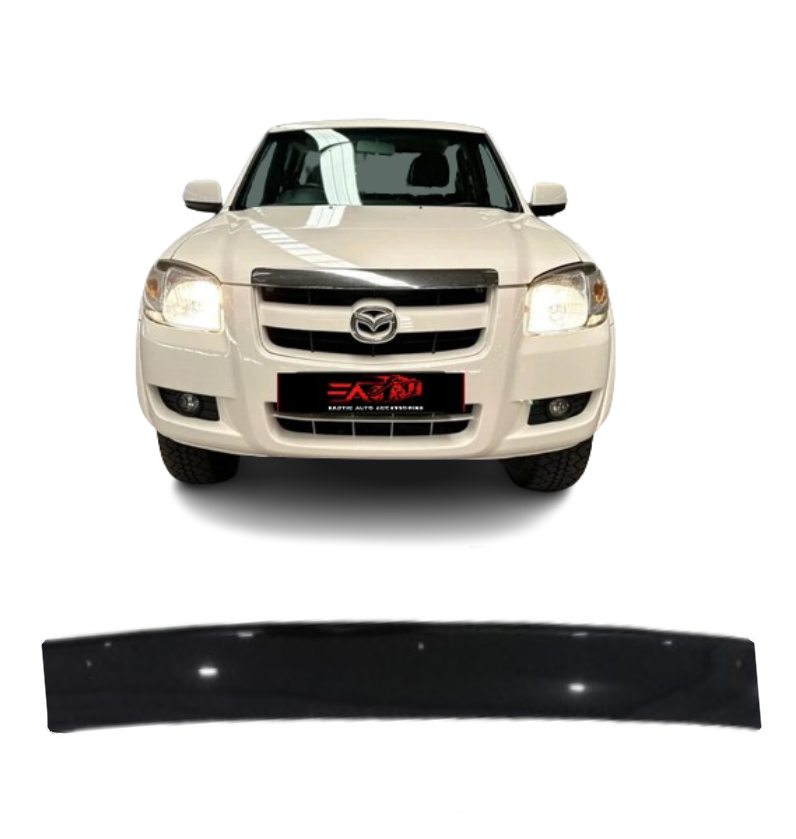 Mazda BT 50 Gloss Black bonnet guard 2007-2011 – Exotic Auto Accessories