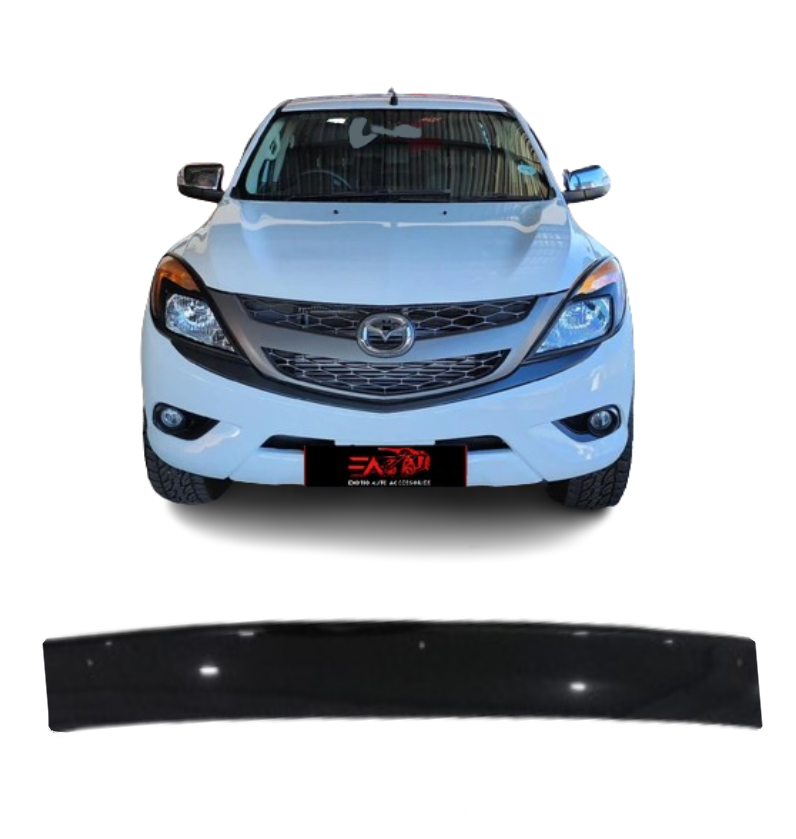 Mazda BT 50 Gloss Black bonnet guard 2012-2021 – Exotic Auto Accessories