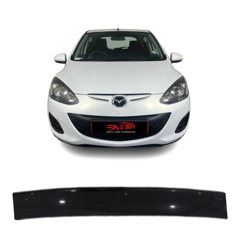 Mazda 2 Gloss Black bonnet guard 2008-2014 – Exotic Auto Accessories